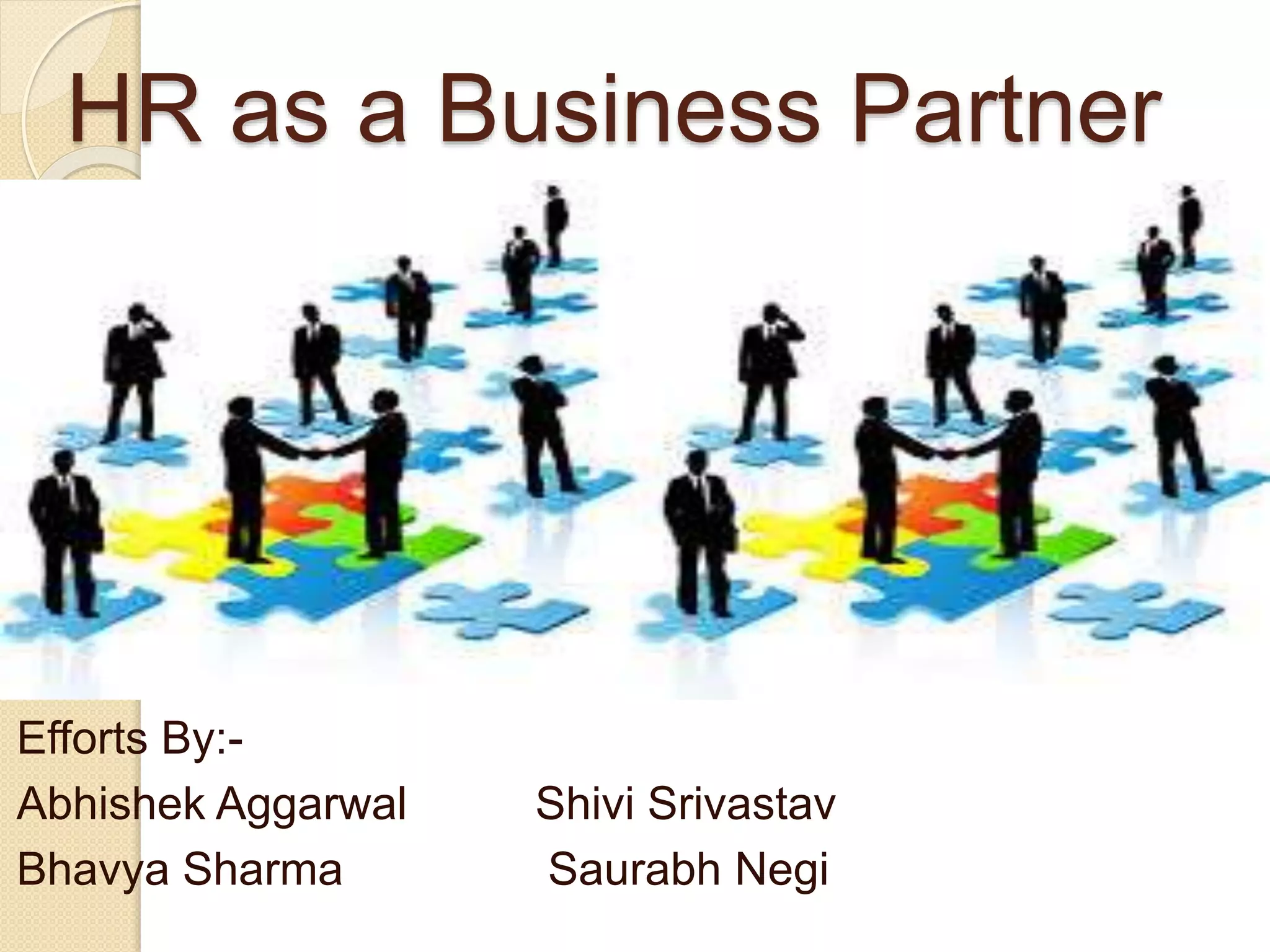 Hr as a business partner | PPTX
