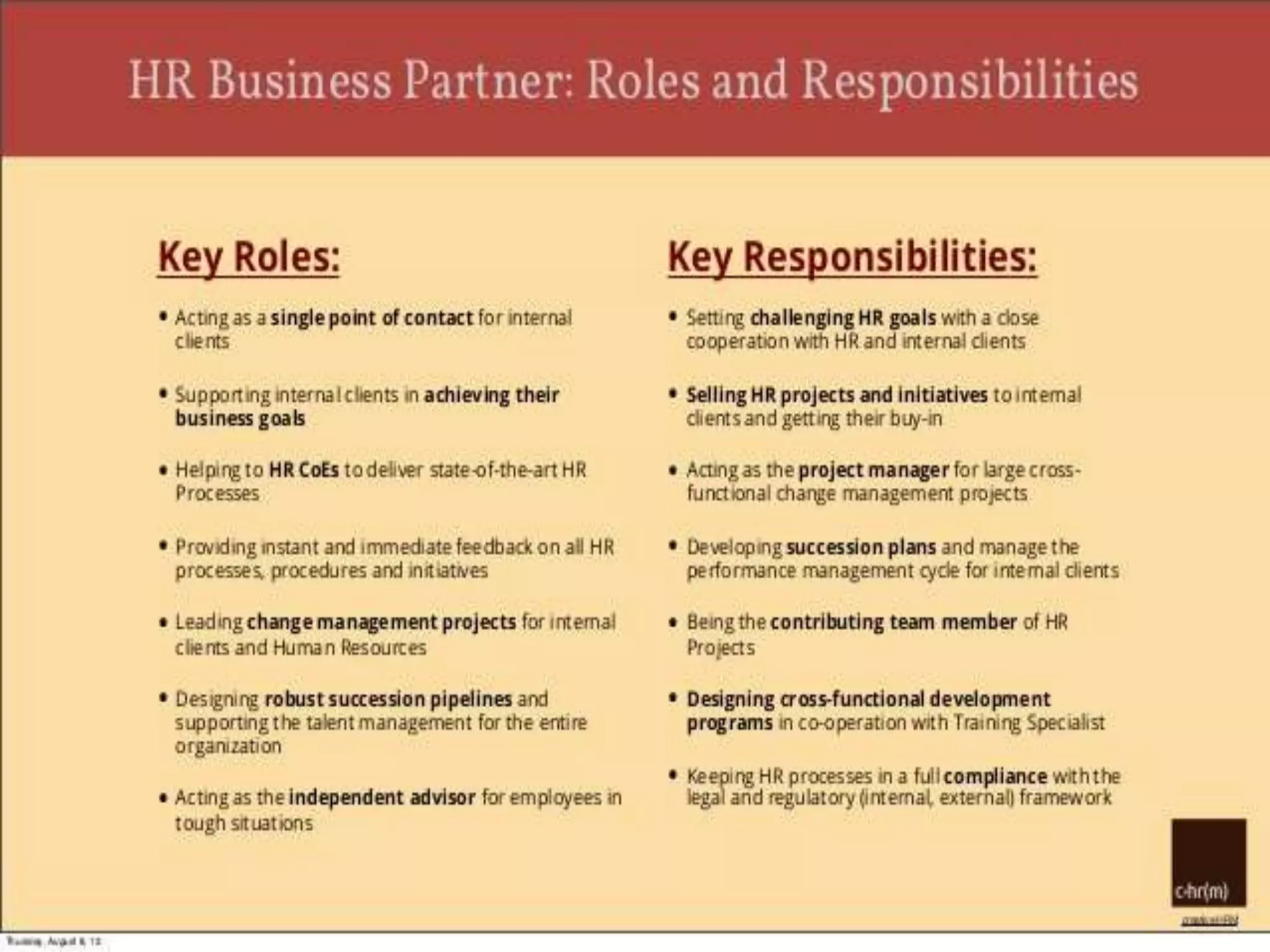 Hr as a business partner | PPTX