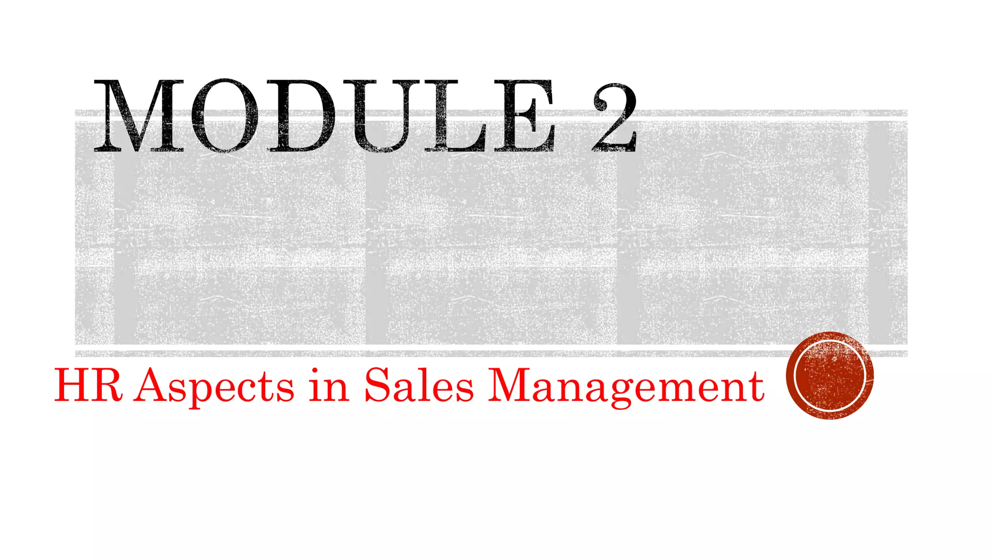 HR Aspects in Sales Management.pptx | Human Resources | Business
