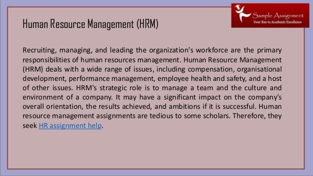 HR Assignment Help | PPT