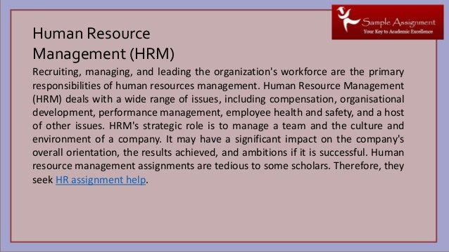 HR Assignment Help | PPTX