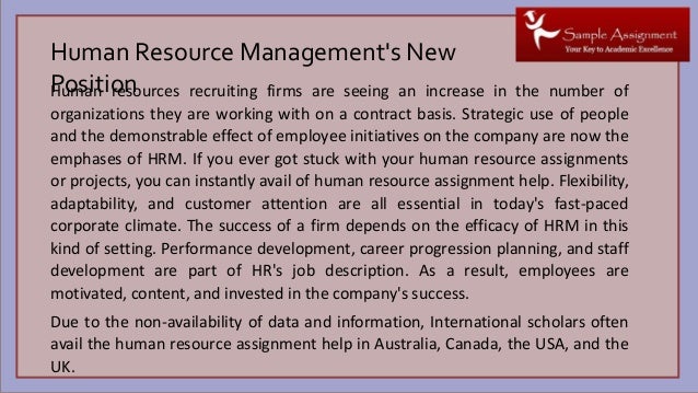 HR Assignment Help | PPTX