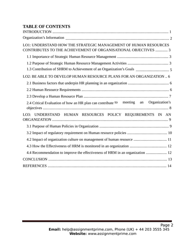 HR Management Assignment Sample | PDF | Human Resources | Business