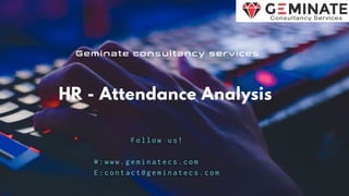 HR - Attendance Analysis | PDF