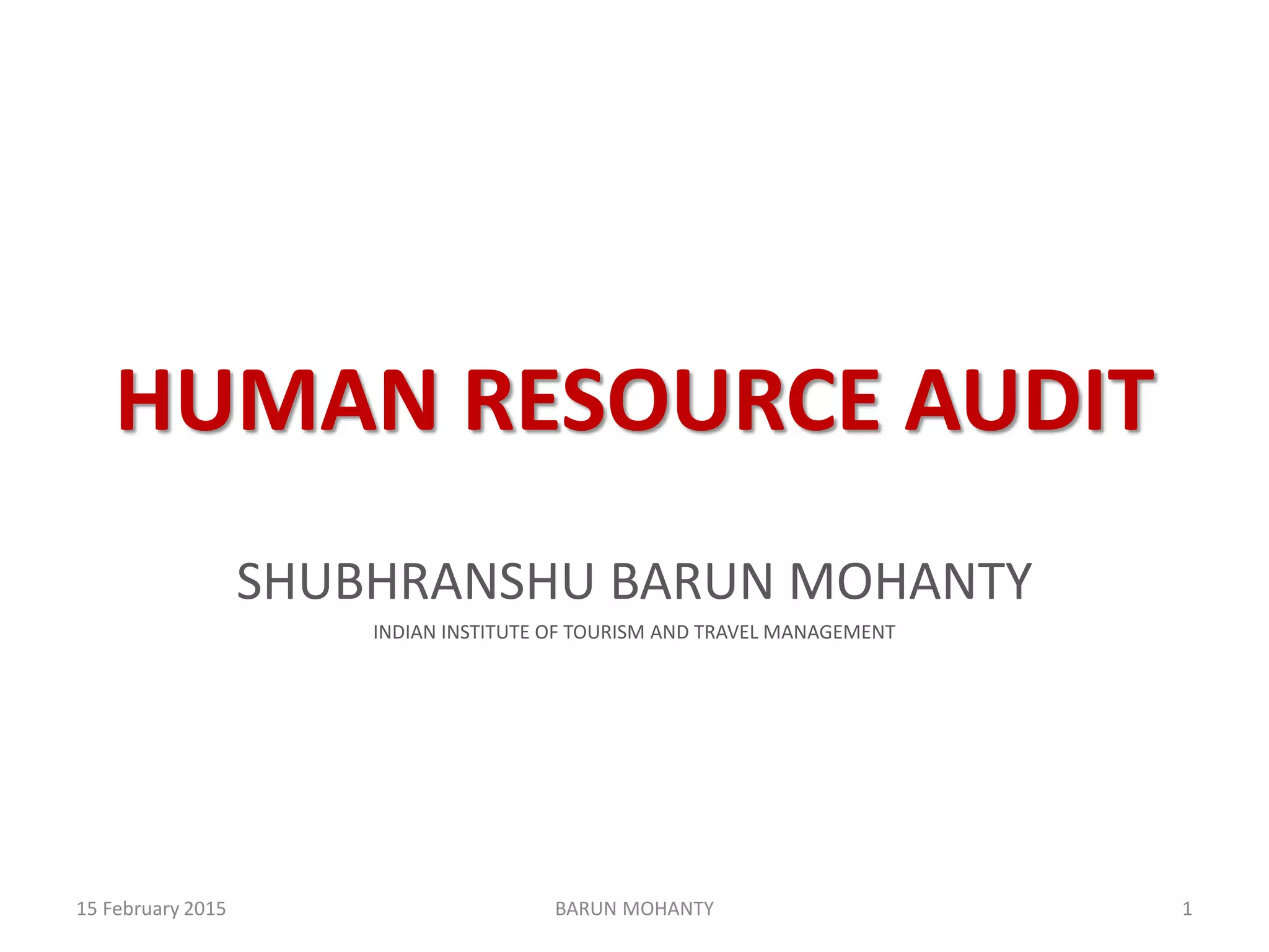 HR (Human Resource) Audit | PPTX