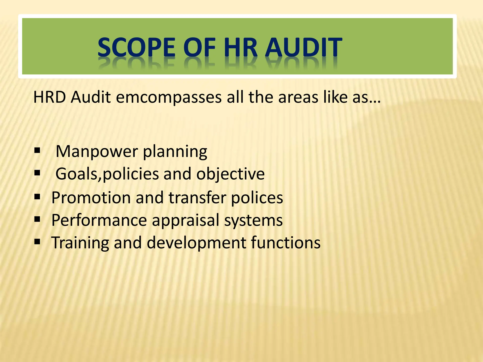 Human Resource Audit Introduction and brief | PPTX