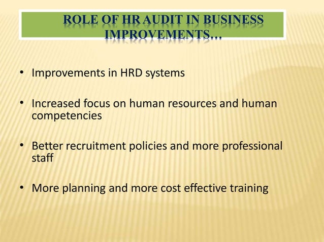 Human Resource Audit Introduction and brief | PPT