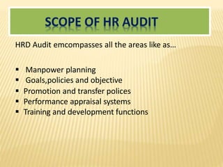 Human Resource Audit Introduction and brief | PPTX