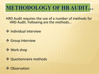 Human Resource Audit Introduction and brief | PPTX
