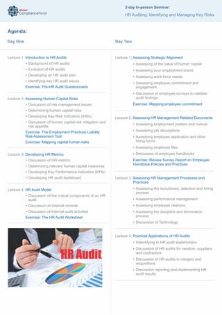 Hr auditing identifying and managing key risks | PDF