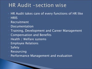 Hr Audit Presentation | PPT