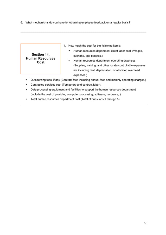 Hr audit questionnaire | DOC