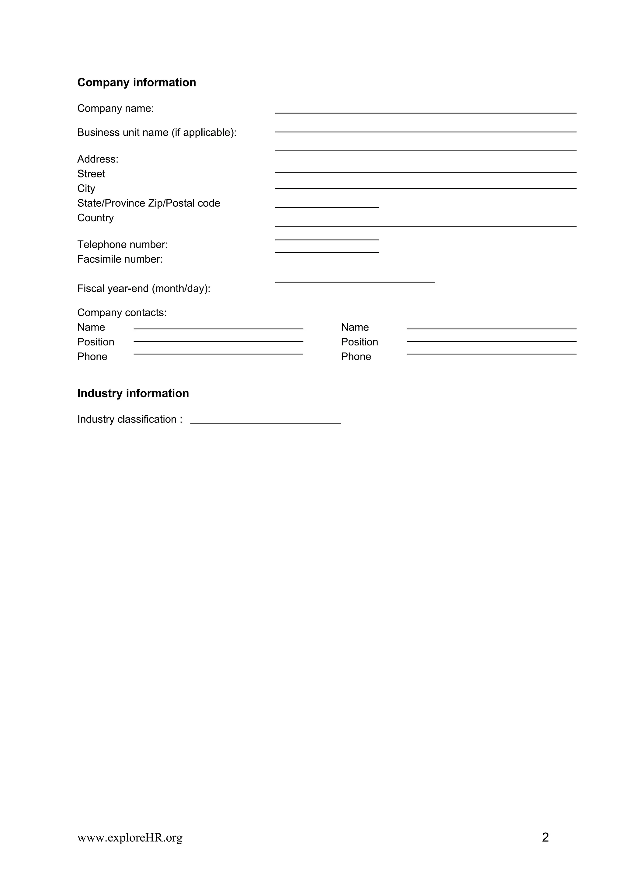 Hr Audit Questionnaire | PDF