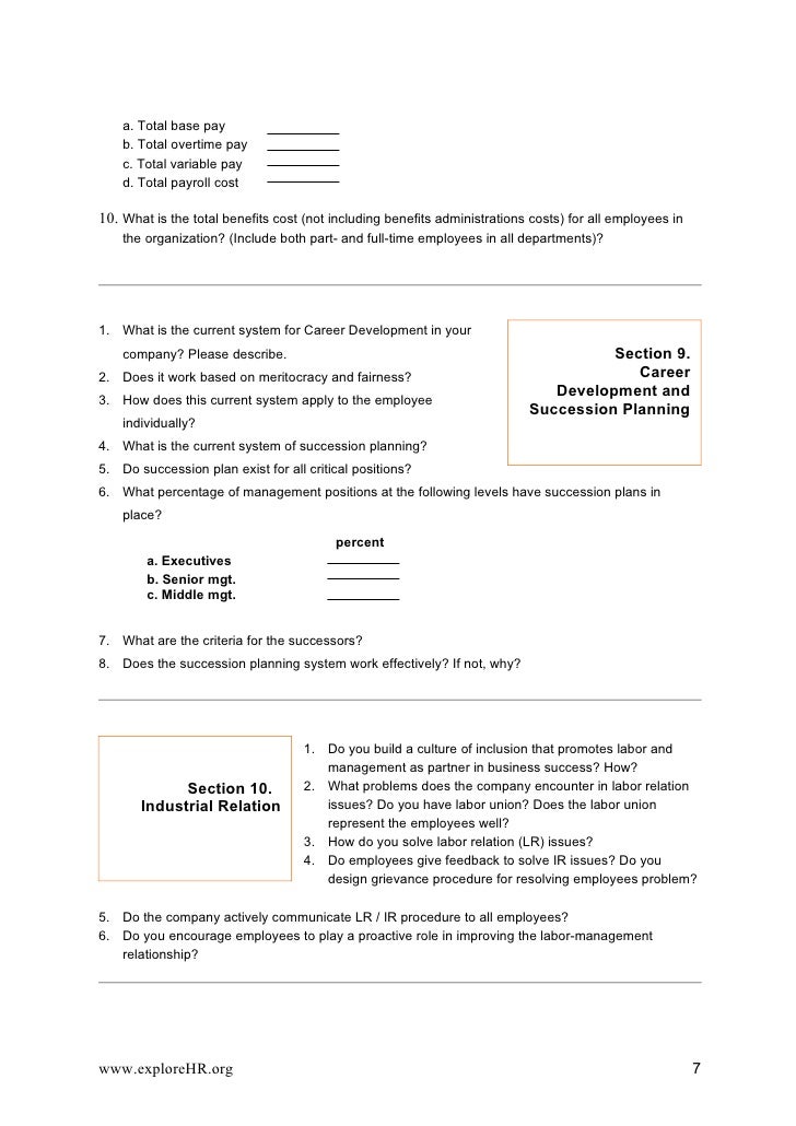 Hr Audit Questionnaire hr-audit-questionnaire