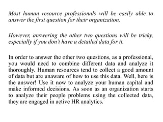 HR analytics | PPTX