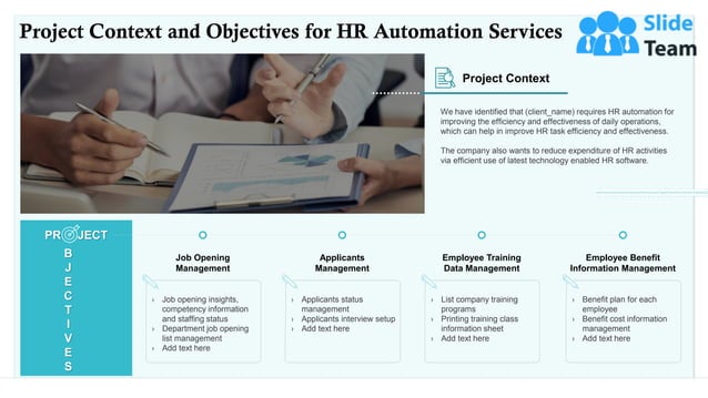 HR Automation Proposal By New Software Implementation PowerPoint ...