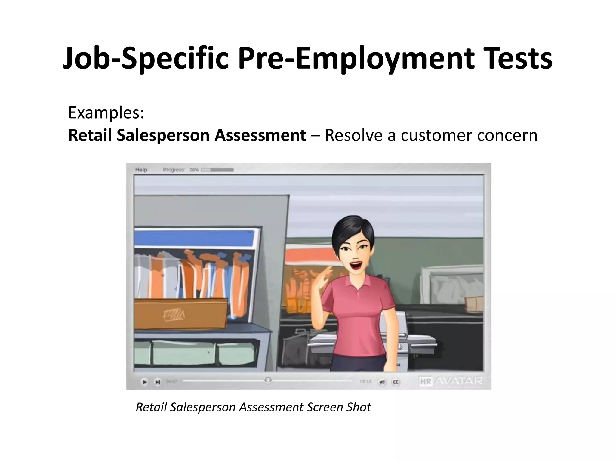 HR Avatar employment-assessments: an overview | PPTX