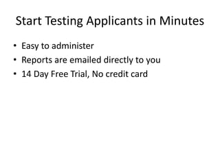 HR Avatar employment-assessments: an overview | PPTX