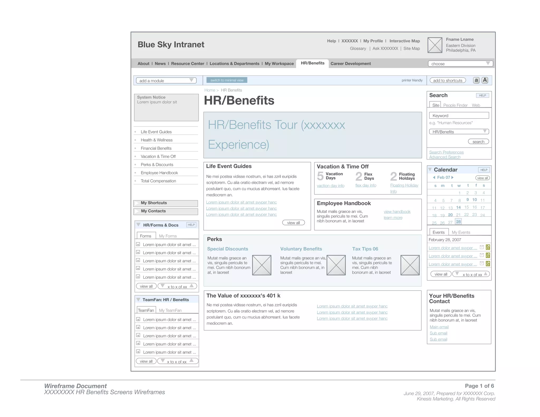 Intranet - Human Resources Section | PDF