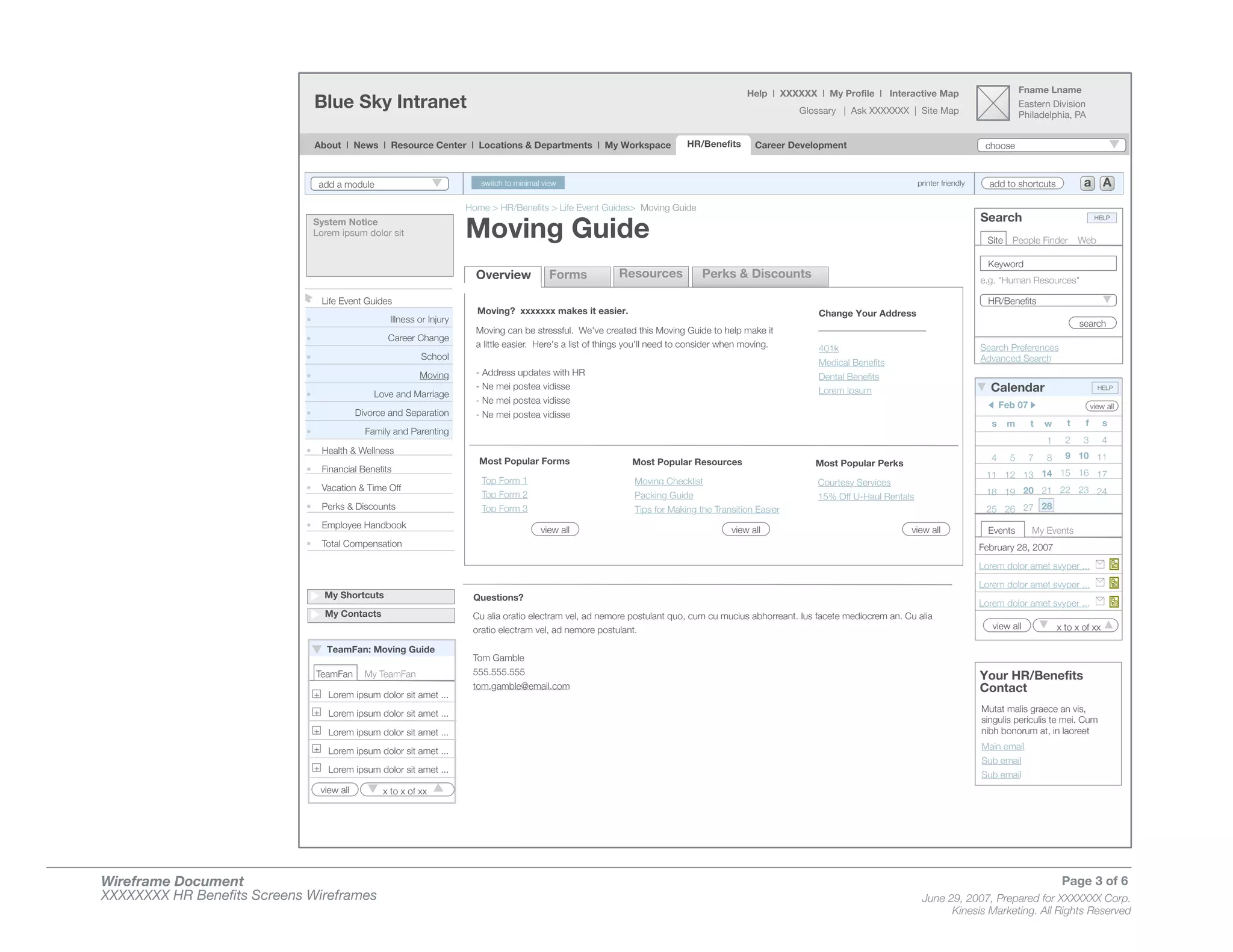 Intranet - Human Resources Section | PDF