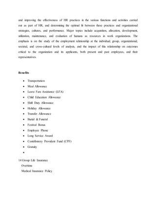 Hr benefits and services of robi axiata limited: tranning and development 4 | DOCX