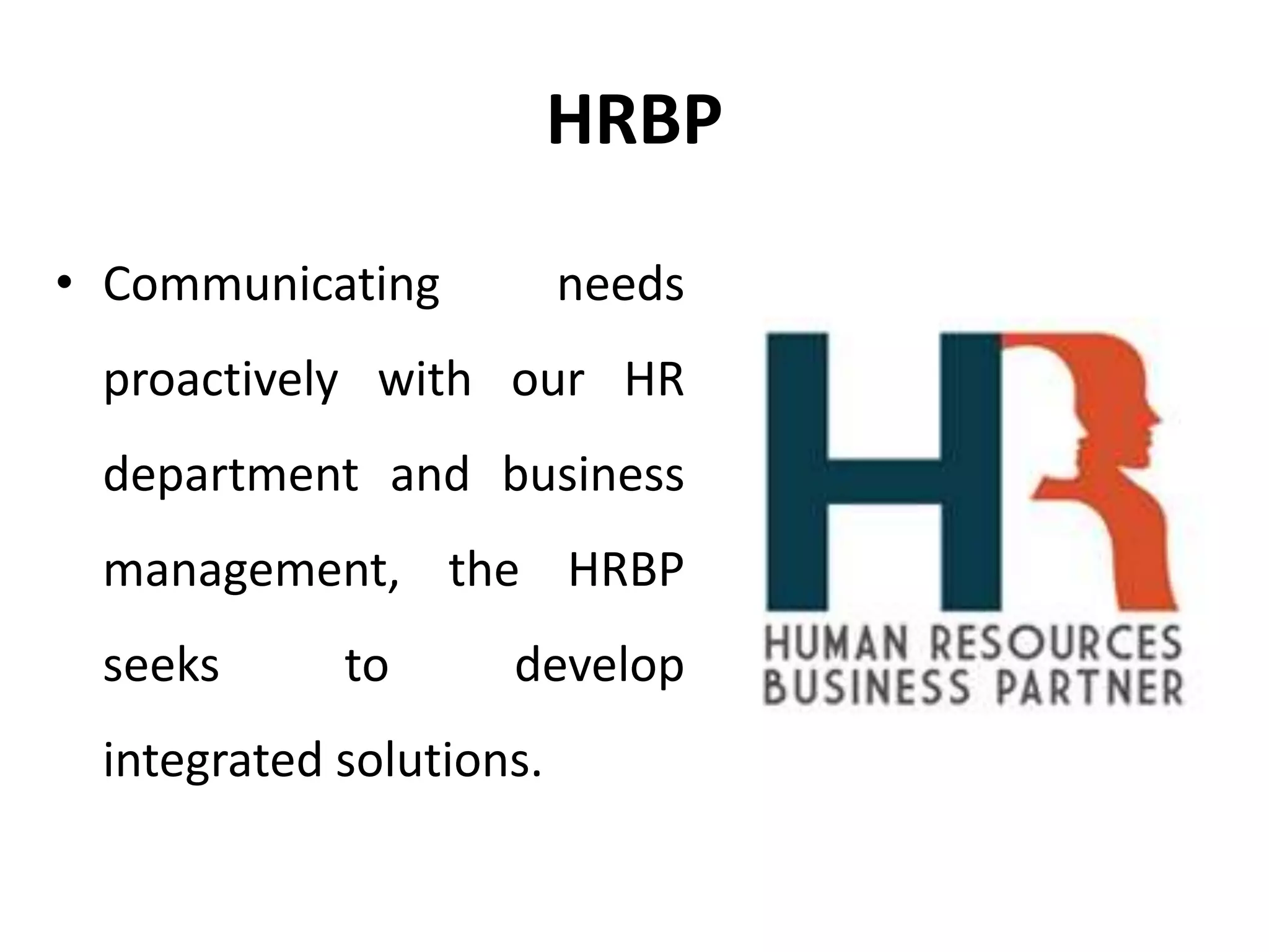 HRBP - Human Resource Business Partner - Manu Melwin Joy | PPTX | Human ...