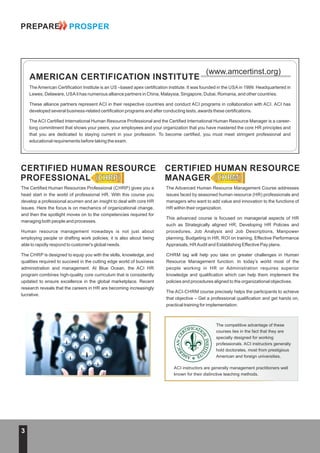 Human Resource Management - Course Brochure | PDF