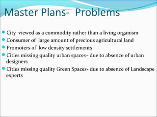 Role and Importance of master plan | PPT