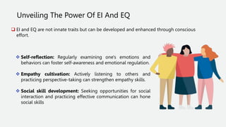 Understanding the Concept of Emotional Intelligence (EI) and Emotional ...