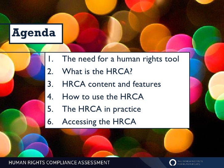 Human Rights Compliance Assessment Presentation
