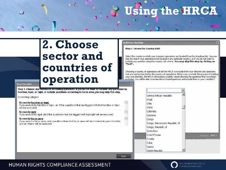 Human Rights Compliance Assessment Presentation