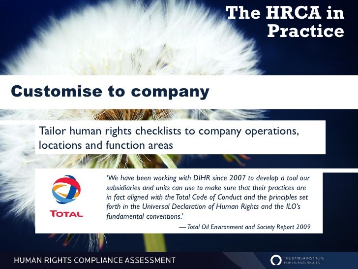 Human Rights Compliance Assessment Presentation