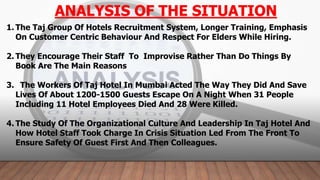 HR Case Study - Hotel Taj | PPTX