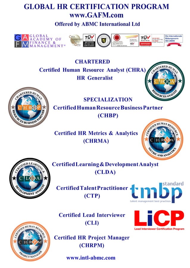 Human Resources Management Certification Course and Training | PDF ...
