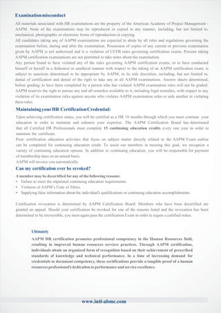 Human Resources Management Certification Course and Training | PDF ...