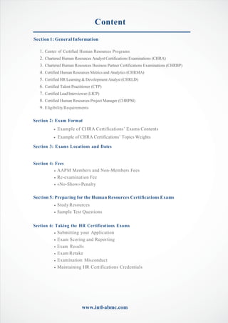 Human Resources Management Certification Course and Training | PDF ...