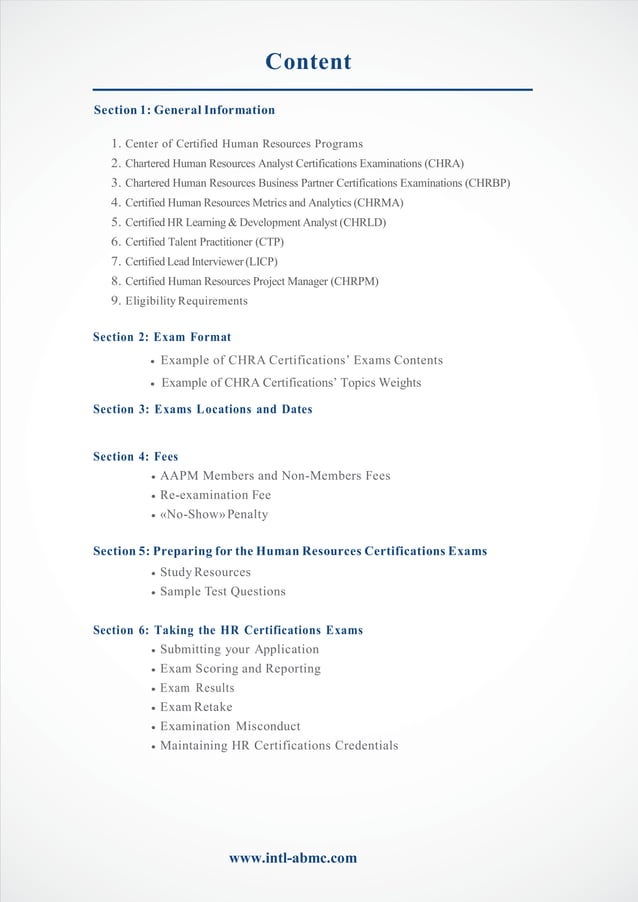 Human Resources Management Certification Course and Training | PDF ...