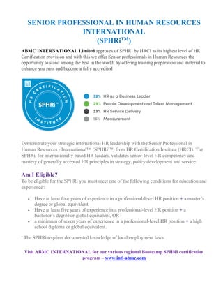 Human Resources Management Certification Course and Training | PDF ...