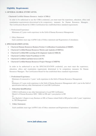 Human Resources Management Certification Course and Training | PDF ...