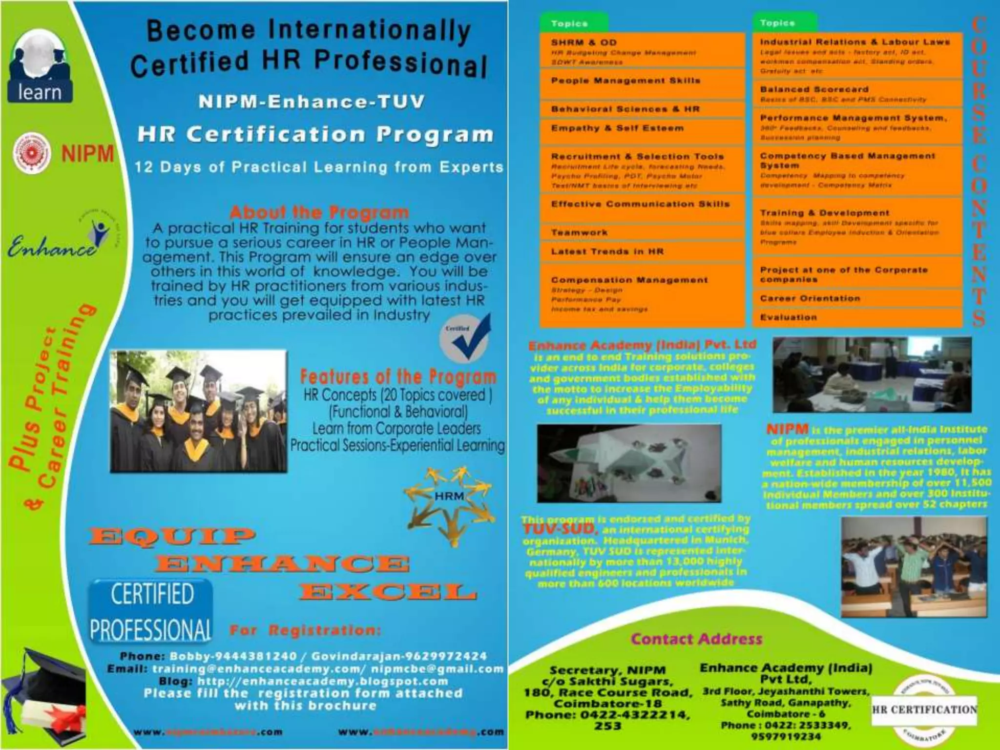 International HR Certification Students Enhance Nipm | PPTX