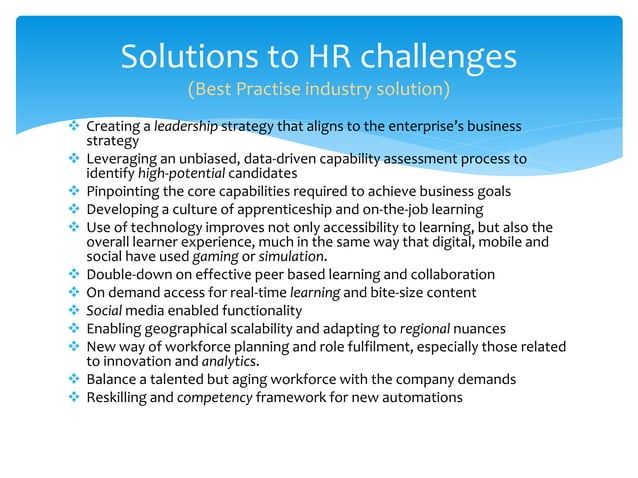 HR challenges and HCM cloud solutions | PPT