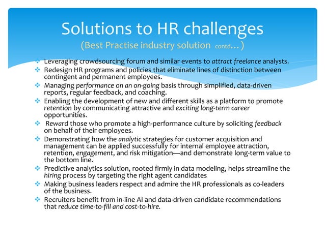 HR challenges and HCM cloud solutions | PPT
