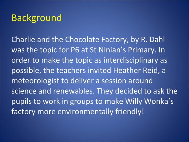 Charlie and Chocolate Factory | PPT | Science