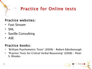 HR Civil Service Fast Stream | PPT