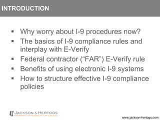 I-9 & E Verify Presentation | PPT