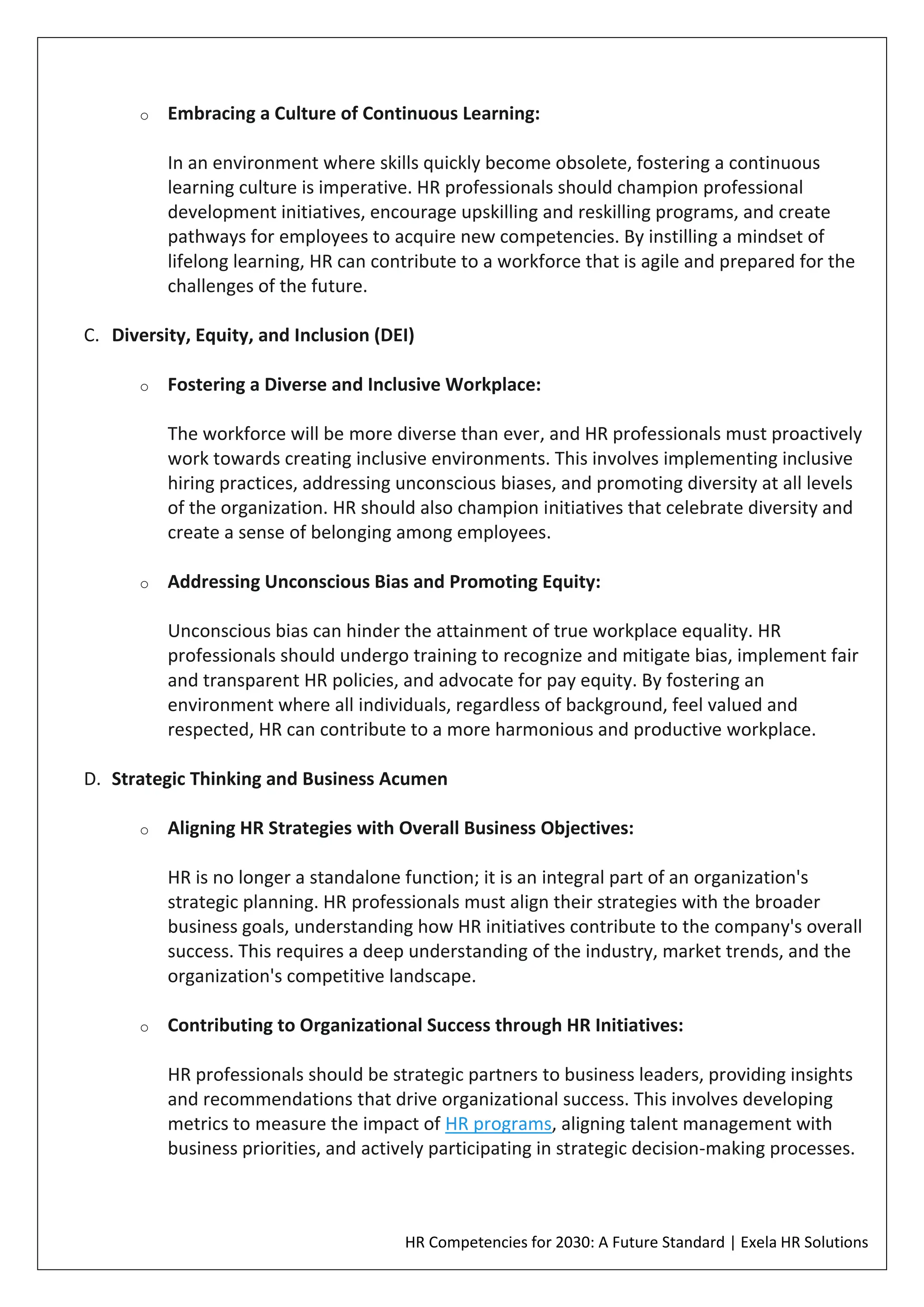 HR Competencies for 2030: A Future Standard | PDF | Human Resources ...