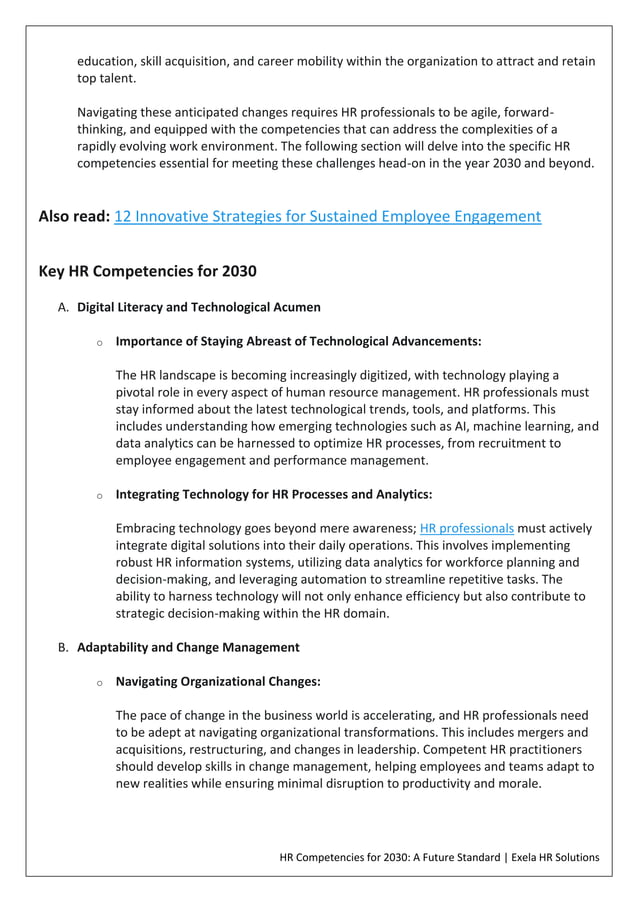 HR Competencies for 2030: A Future Standard | PDF | Human Resources | Business