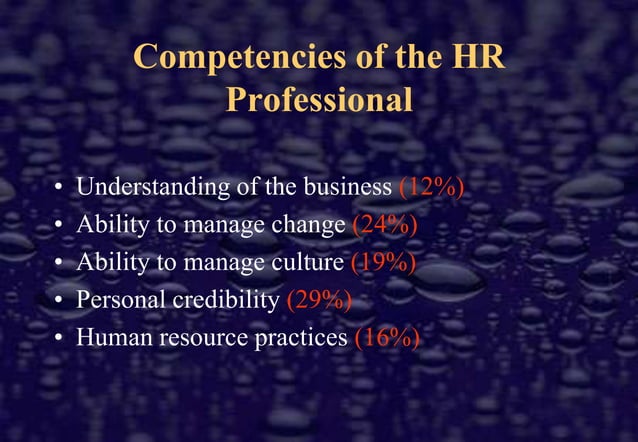 Hr Competencies Presentation | PPTX