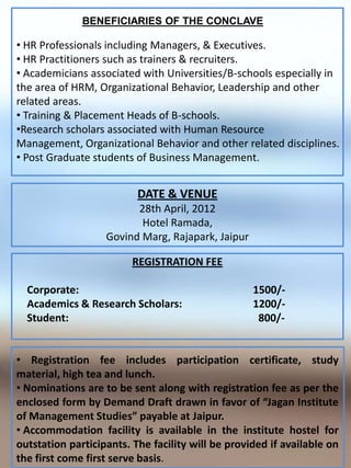 Hr conclave | PPTX