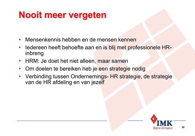 HR Congres 01-09-2011 Strategisch HR | PDF | Human Resources | Business